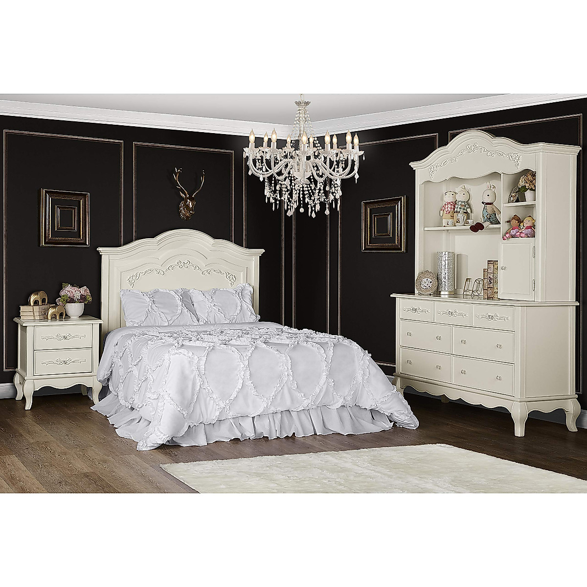 Evolur Aurora Bed Rail Akoya Grey Pearl