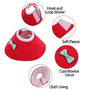 Bird Cone Collar 4 Pcs Set Pet Parrot Anti-bite Elizabethan Collars Protective Anti-Grab Feather Wound Healing Recovery Cones for Lovebird Cockatiel Budgerigar Parakeet Yellow Blue Red Green