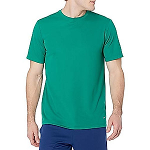 Amazon Essentials Men's Active Performance Tech T-Shirt (Available in Big & Tall), Pack of 2, Green/Black, Large