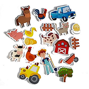 VARUN Buddy & Barney | Farm Bath Time Stickers - Bath Tub Fun for Kids & preschoolers BB146