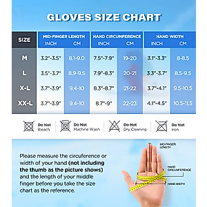 Balhvit -10℉ Waterproof Winter Gloves for Men & Women, Breathable Ski Snow Gloves, 5-Layer Touch Screen Cold Weather Gloves (M, Black)