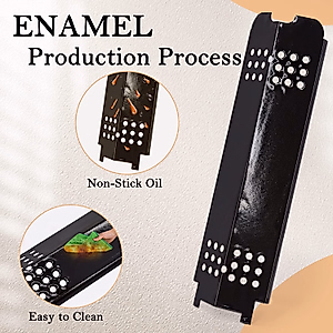 Adviace Grill Replacement Parts for Charbroil Gas2Coal 463370519, 463370516, 463340516, 463336818, 463341918, 463370518, 16 15/16'' Grates, Grill Burner, Heat Shield Plates, Crossover Tubes, Igniters.