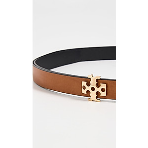 Tory Burch Women's Logo Belt, Black, M