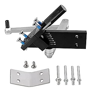 Edicapo Adjustable 15°- 45°Lawn Mower Blade Sharpener Kit for Right and Left Hand Lawnmower Blades - Black