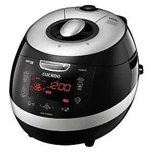 CUCKOO CRP-AHSS1009FN | 10-Cup (Uncooked) Induction Heating Pressure Rice Cooker | 17 Menu Options, Auto-Clean, Energy Saving Mode, Stainless Steel Inner Pot, Made in Korea | White