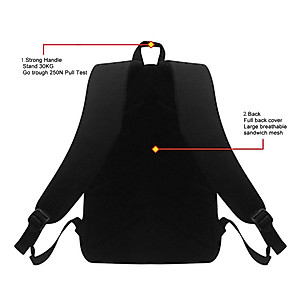 ANYFOCUS Football Backpack School Bag , for Age 6-15 Years Old Boys Combustion Sport Soccer