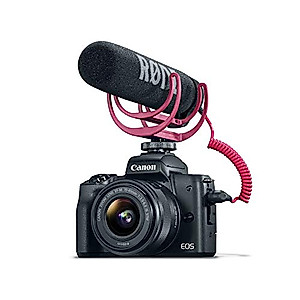 Canon EOS M50 Video Creator Kit with EF-M15-45mm Lens, Rode VIDEOMIC GO, and 32GB Sandisk Memory Card - Black (Renewed)