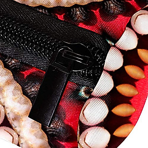 Red Circular Hippie Mandala Pencil Bag Pen Case Stationary Case Pencil Pouch Desk Organizer Makeup Cosmetic Bag for School Office