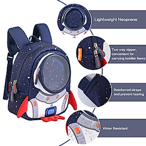 yisibo Rocket Toddler Backpack with Harness Leash Snack Nursery Bags for Kids Baby Boy Girl 1-3 Years Old