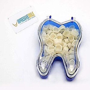 100 PCS Mixed Dental Temporary Crown Kit Anterior Front & Molar Posterior 50 of each