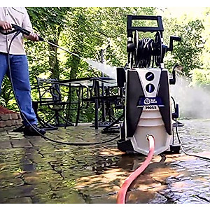 AR Blue Clean AR390SS Electric Pressure Washer-2000 PSI, 1.4 GPM, 14 Amps Quick Connect Accessories, Integrated Design, On Board Storage, Portable Pressure Washer, High Pressure, Car washer, Patio