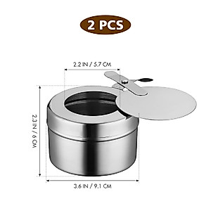 DOITOOL Buffet Food Warmer Chafing Fuel Holder Chafer Wick Fuel Holder Buffet Warmer Warming Trays for Chafing Fuel Chafers And Buffet Warmers Parties Supplies