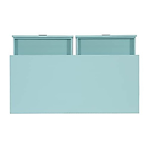 Linon Home Décor Jaycee Blue Writing Desk, 20"D x 44"W x 30"H, Blue