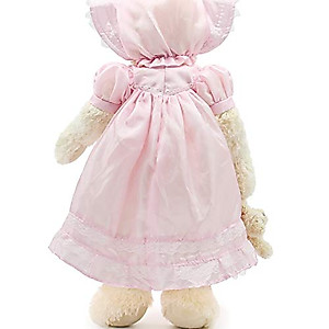 oitscute Teddy Bears Baby Cute Soft Plush Stuffed Animal Toy for Girl Women 16" (Pink Lace)