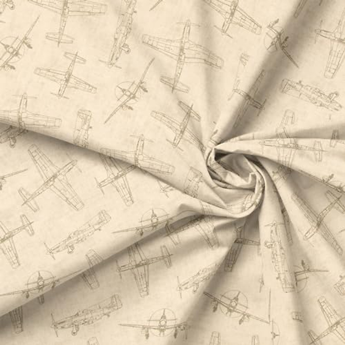 Glenna Jean Airplane Diaper Changing Pad Cover, Tan Brown Flying Aviation Baby Boy Nursery, Soft Cotton Infant Changing Pad Cover, Fits Standard Changing Pads, Vintage Airplane Design