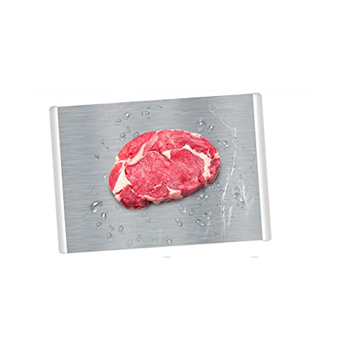 starchain Kitchen Frozen Meat Defrost Tray - Thermally Conductive Aluminum Defrost Plate - Large Defrost Defrost Tray for Frozen Fish, Frozen Beef, Frozen Chicken