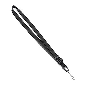 Ringke Lanyard Design Strap Shoulder Neck Hand Wrist Designed for Cell Phone Cases, Keys, Cameras & ID QuikCatch Lanyard Adjustable String - Black