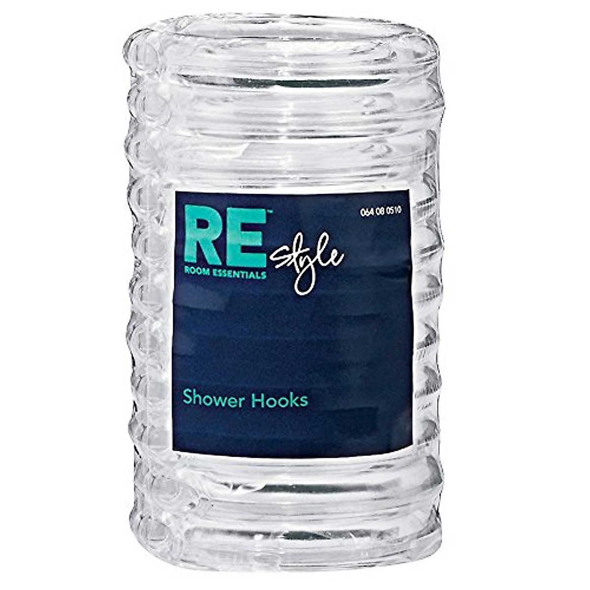 Room Essentials Plastic Shower Hooks - Clear