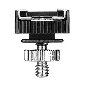 Flash Hot Shoe Mount Adapter to 1/4 Thread Hole with 1/4"-20 Male to 1/4"-20 Male Tripod Screw Adapter for Flash Holder Bracket Light Stands Umbrella Holder Flash Bracket,Strong and Solid (Update)