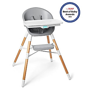 Skip Hop Baby High Chair, Eon 4-in-1, Grey/White
