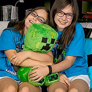 JINX Minecraft Grand Adventure Creeper Plush Stuffed Toy, Green, 16"