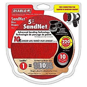 Diablo SandNet 220 Grit 5” Sanding Disc - DND050220H10I
