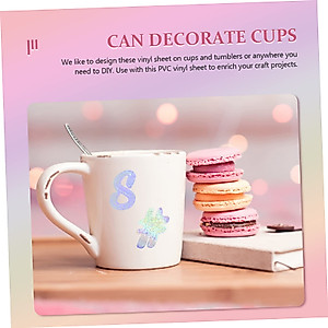 TEHAUX 30 Sheets Alphanumeric Stickers Glitter Diary Stickers Glitter Letters Number Stickers Gemstone Stickers Hand Account Sticker Greeting Card Flash Grid Bottom Fine Sand Golden