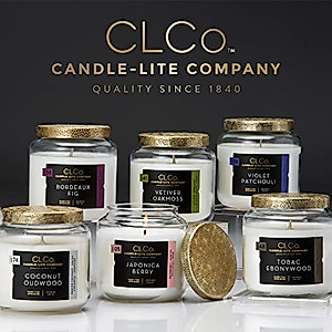 CLCo by Candle-lite Scented Candles, Wine Cellar Fragrance, One 14 oz. Single-Wick Aromatherapy Candle with 90 Hours of Burn Time, White Color