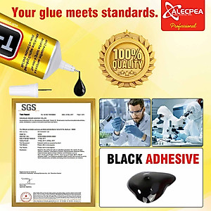 ALECPEA Upgrade T-7000 Black Adhesive Glue - 2PCS 15ml | High-Performance Waterproof Adhesive for Precision Repairs, Perfect for Phone, Electronics, Jewelry, and Crafts