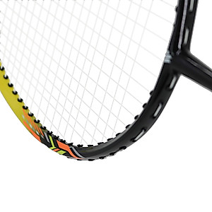 WISH FusionTec 917 – Badminton Racket and Case – Includes 1 Badminton Racket and 1 Badminton Bag – Excellent Badminton Grip – Great for Competitive Badminton Games, Yellow