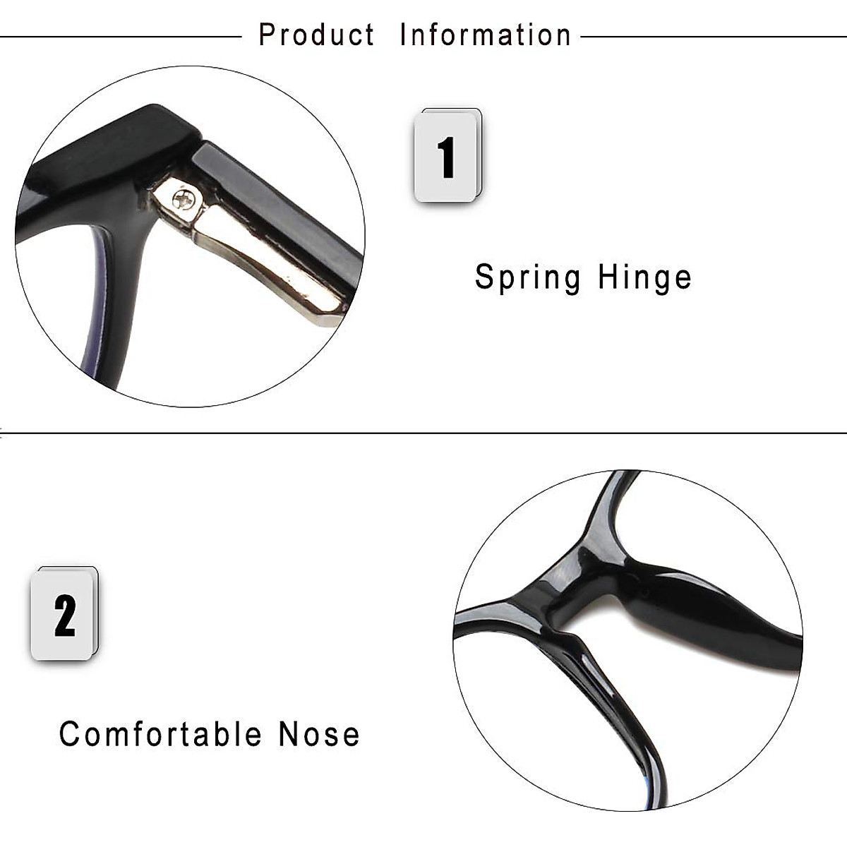 SIGVAN Progressive Multifocal Computer Glasses Women Men Blue Light Blocking Reading Glasses Spring Hinge Readers (2 Mix, 1.25)