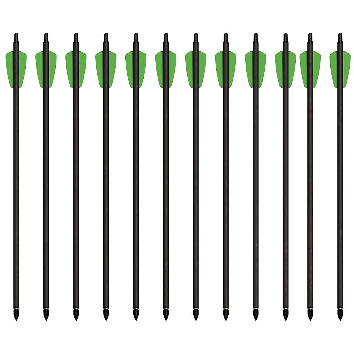 Cold Steel CS13P Cheap Shot 130, Crossbow Carbon Bolts - 12 Pack, 15-inch Length, 175- Grain