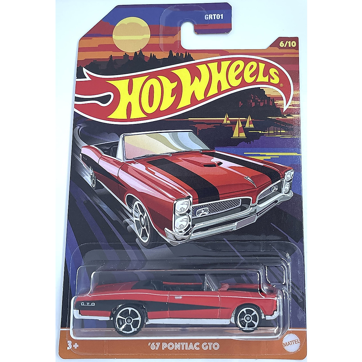 Hot Wheels- '67 Pontiac GTO - Convertible Series 6/10 [red] - Walmart Exclusive