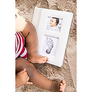 Pearhead First 5 Years Baby Memory Book With Clean-Touch Baby Safe Ink Pad To Make Baby’s Hand Or Footprint Included, Gender Neutral Registry Gift, Ivory Classic