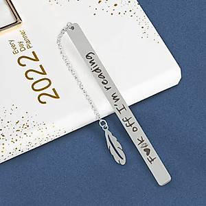 Funny Bookmarks for Women, Book Accessories for Reading Lovers Men Writers Friends Teachers Coworker Family Teens Boys Girls, Inspirational Reading Gifts for Christmas New Year Birthday Graduation