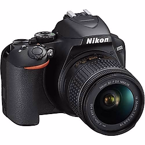 Nikon D3500 DSLR Camera with AF-P DX NIKKOR 18-55mm f/3.5-5.6G VR Lens + 2 Piece 32GB Memory, Filters, and Professional Photo Accessories (Renewed)