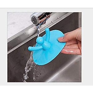 Sink Stopper Drain Plug Silicone tub Drain Stopper Sink Stopper baththb Drain Stopper Small Size 11cm Flat Suction Cover for Kitchen Bathroom and Laundry(Green)