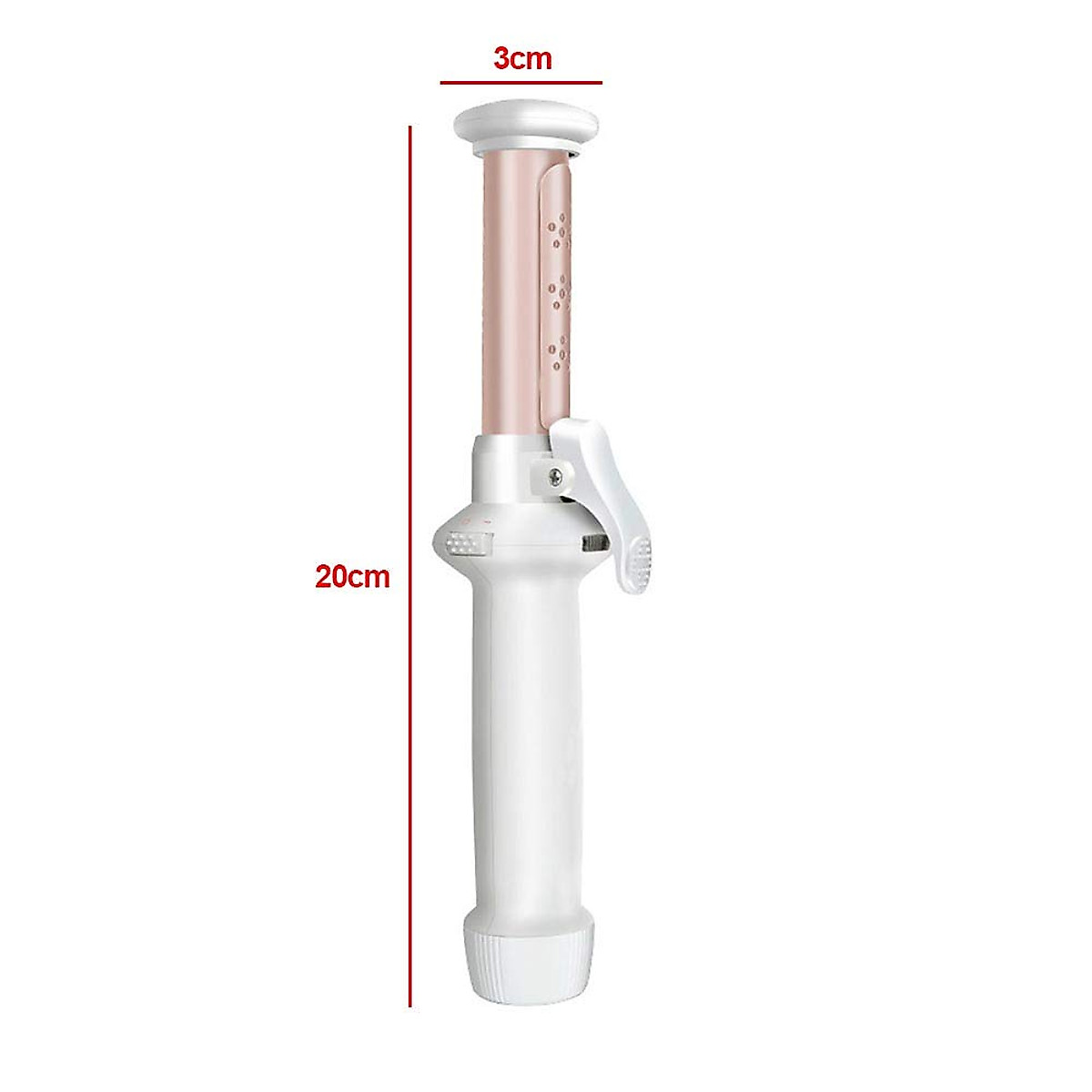 Mini Cordless Curling Iron,30W 2 in 1 USB Rechargeable Ceramic Hair Curling Wand Travel Hair Straightener Curler for Hair Styling, Wet and Dry Use (white)