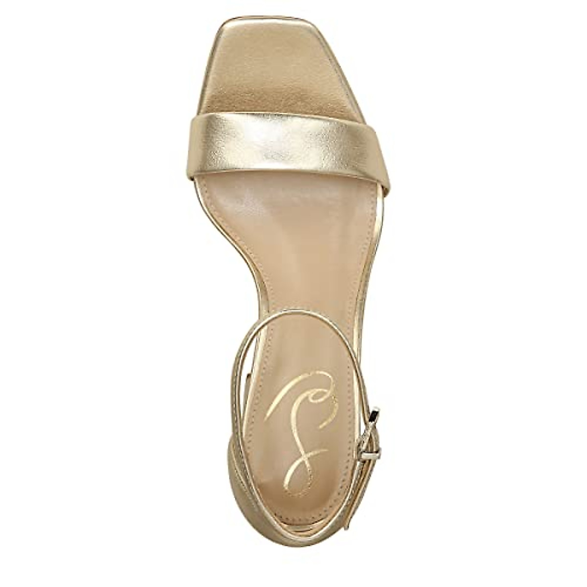 Sam Edelman Women's Daniella Sandal, Molten Gold Metallic Leather, 8 M US