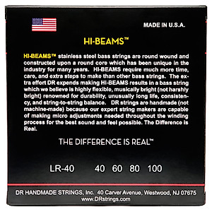 DR Strings HI-BEAM Acoustic Guitar Strings (LR-40)