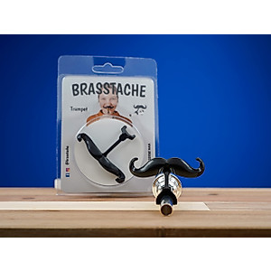 Brasstache - The Original Clip-on Mustache for Trumpet Mouthpiece