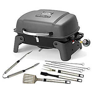 Nexgrill 1-Burner Portable Propane Gas Table Top Grill in Black