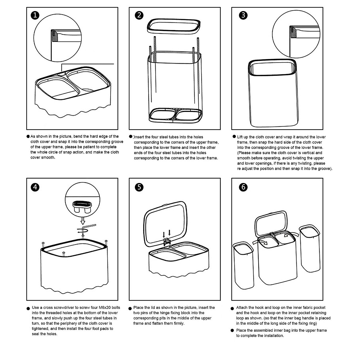 Double Compartment Laundry Hamper, Handles Detachable Bag Fabric Separation Basket, Convenient for Bathroom Utility Room (L 90L)