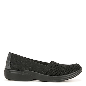 BZees Women's, Pep Talk Slip-On Black Fabric