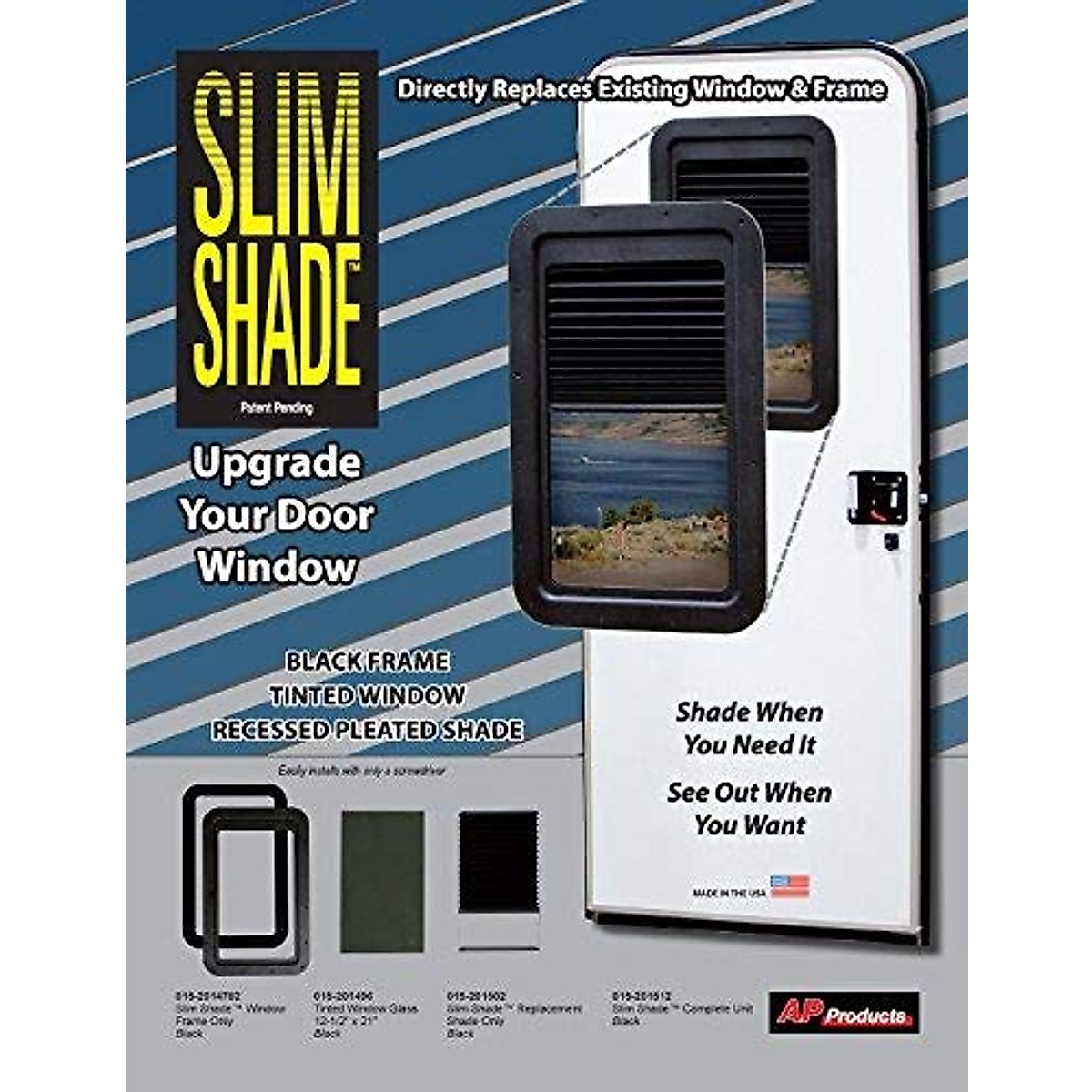 AP Products 015-201512 Slim Shade Upgrading Your Door Window