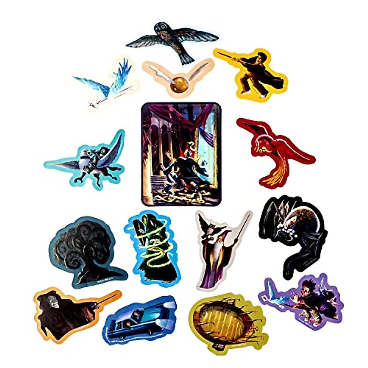 Conquest Journals Harry Potter Literary Art Stickers, Officially Licensed, Set of 50, Waterproof and UV Resistant, Great for All Your Gadgets, Potterfy All The Things