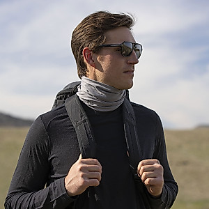 BUFF CoolNet UV XL Neck Gaiter, UPF 50 Sun Protection, Breathable, Cooling Bandana, Versatile, Quick Dry Face Mask, Sedona Grey, X-Large