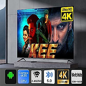 IPTV Box with 10000+ Channels Sports,Kids,News,Movies,Series,24/7 Live Channels and More,4K 2GB RAM 16GB ROM Supports Dual Band Wi-Fi&Bluetooth