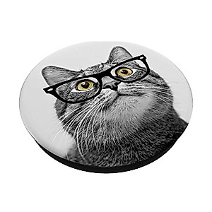 Cat Eyes Green kitty Sunglasses White Cute Cat Sunglasses PopSockets Swappable PopGrip