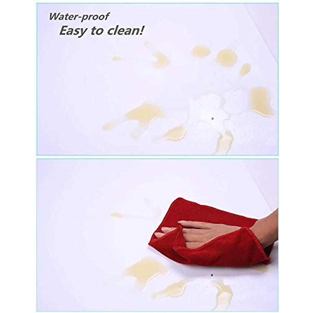 Meking White PVC Backdrop, 30X60inch/80x150cm Matte & Reflective PVC Vinyl Seamless Photography Background for Studio Video Photo Shooting